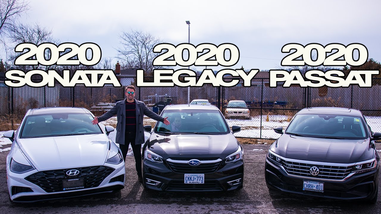 2020 Hyundai Sonata vs 2020 Subaru Legacy and 2020 Volkswagen Passat