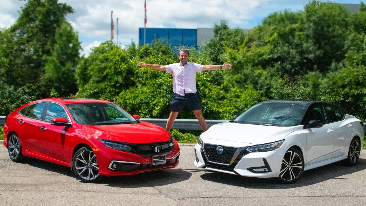 2020 Nissan Sentra SR vs 2020 Honda Civic Touring | Conquest Cars